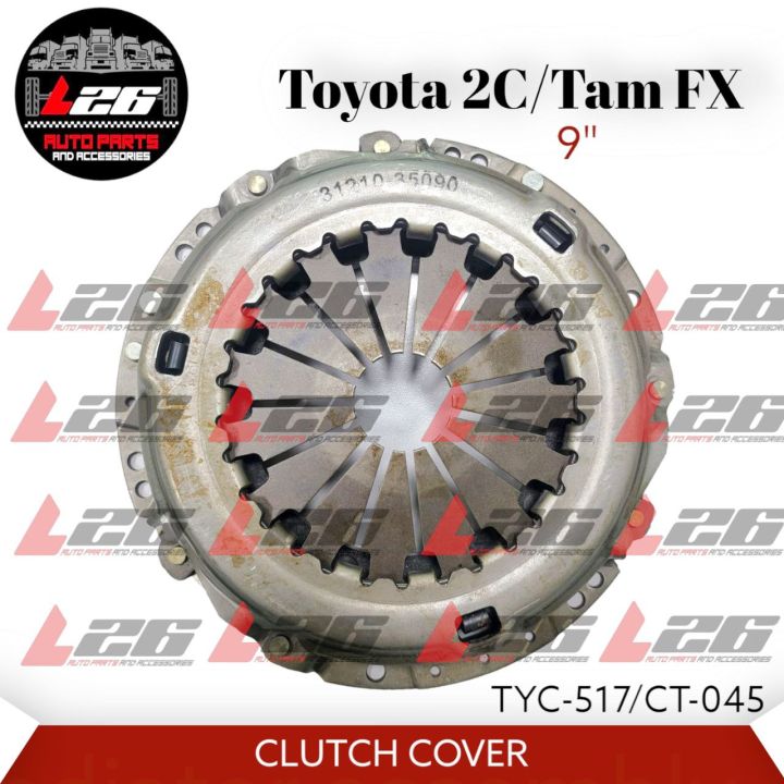 Toyota 2C / Tamaraw FX CLUTCH COVER / PRESSURE PLATE TYC-517 / CT-045 9 ...