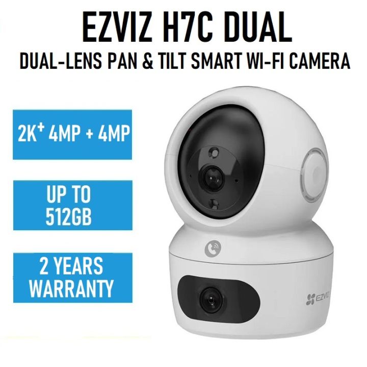 EZVIZ H7C Dual 2K+ 4MP Smart Wi-Fi Security Camera CCTV Night Vision ...