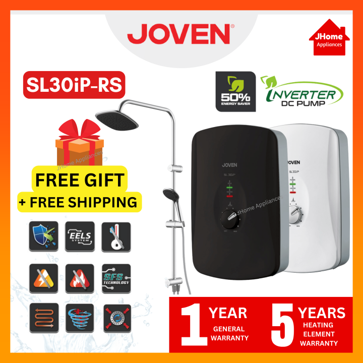 [FREE SHIPPING + GIFT!] JOVEN SL30iP-RS INSTANT WATER HEATER WITH RAIN ...
