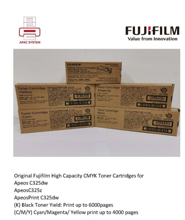 CT203486, CT203487, CT203488 and CT203489 Original Fujifilm High Cap ...