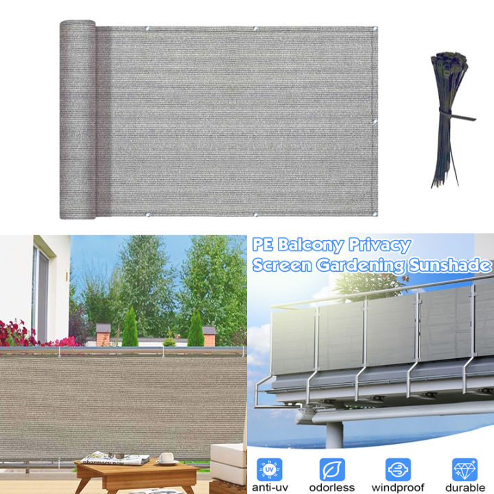 Heavy Duty Grey Color Balcony Privacy Fence Screen Window Shades ...
