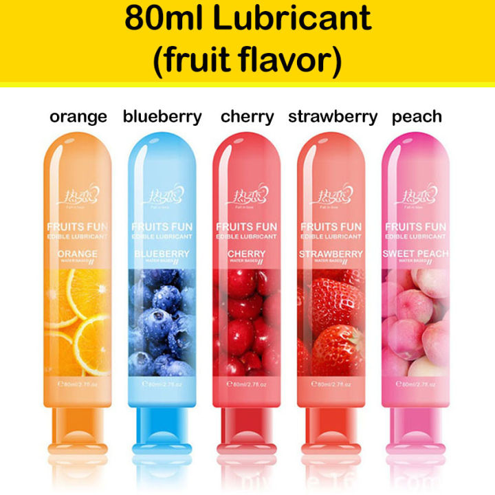 80m Fruit Flavor Lubricant Pelincir Silky Smooth Massage Smooth ...