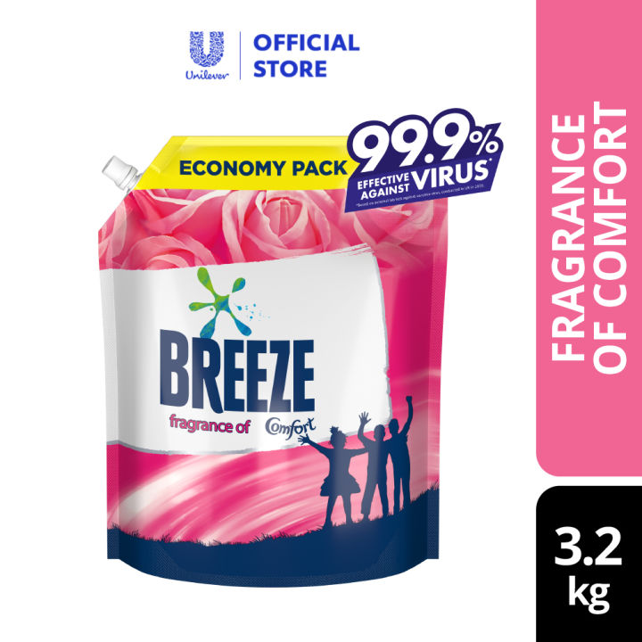 Breeze Liquid Detergent Fragrance of Comfort Refill Pack 3.2KG | Lazada