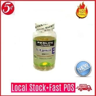 Prolife Atlas Vitamin E 400 I.U 00 - 100 Softgels 100% Original | Lazada