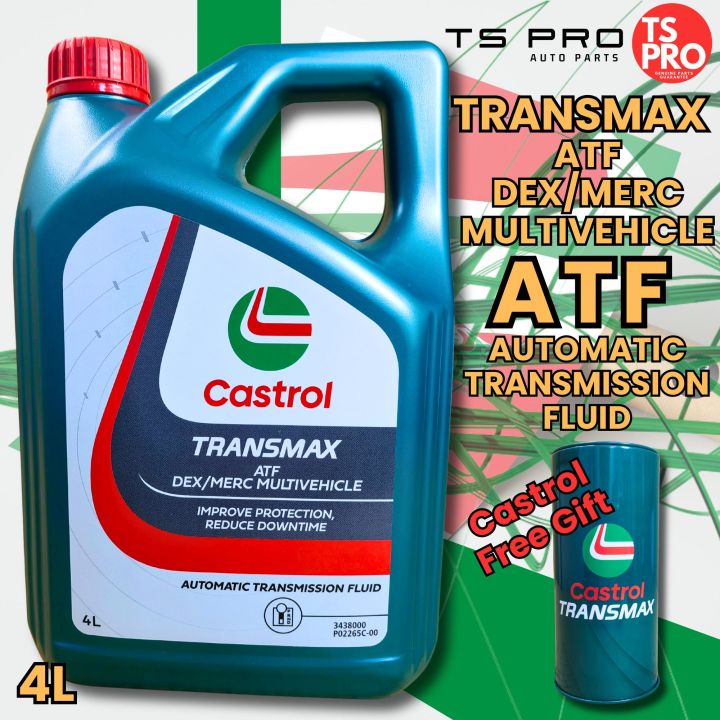 Castrol ATF DEX/MERC MULTIVEHICLE 4L Iswara Wira Gen2 Persona Waja BLM ...