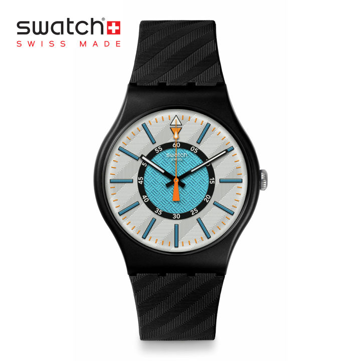 Swatch New Gent GOOD TO GORP SO32B119 Black Silicone Strap Watch ...