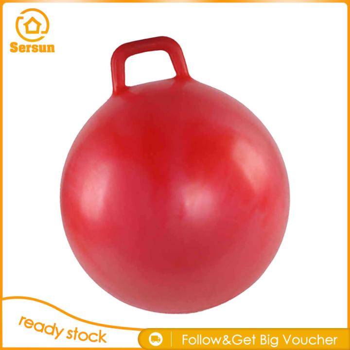 Sersun Hopping Ball Outdoor Bouncy Balls with Handles Jumping Hopping ...
