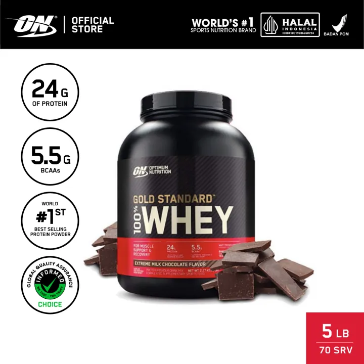 Optimum Nutrition Gold Standard 100% Whey Protein 5 lbs - Susu Protein ...