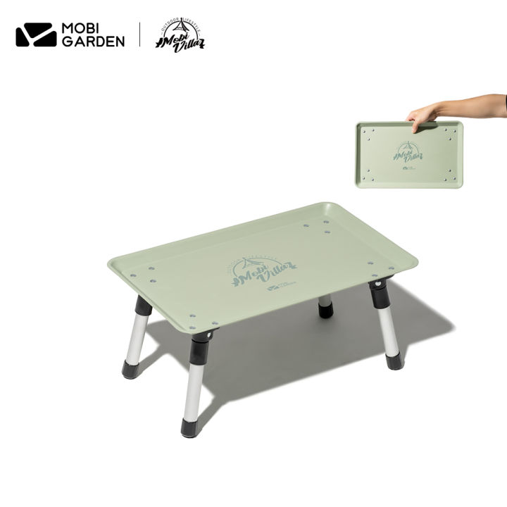 MOBI GARDEN Folding Table Portable Lightweight Stackable Camping Picnic ...