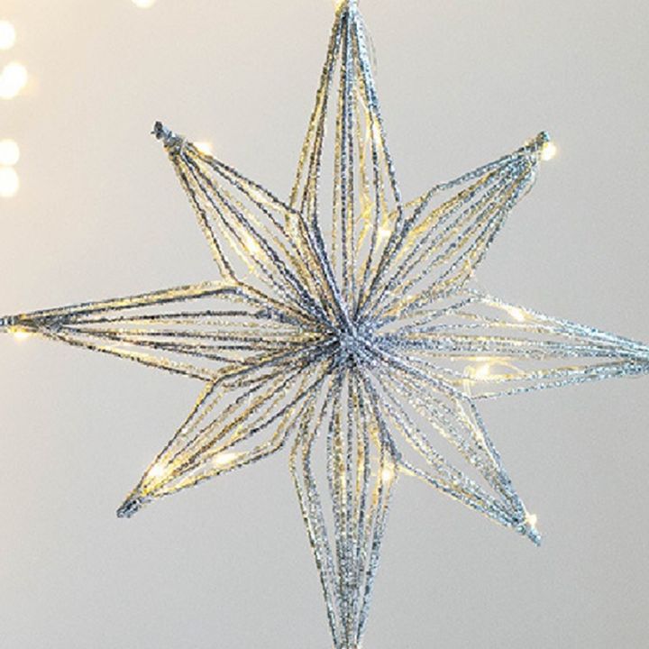 Christmas Tree Toppers Star LED Lamp Home Christmas Decorations for ...