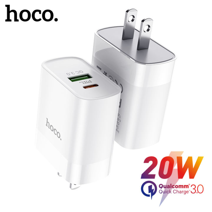 HOCO C80/C80 Plus USB C Wall Charger 20W Compact Fast Charger Adapter for iPhone 12,12 Pro,12 ...