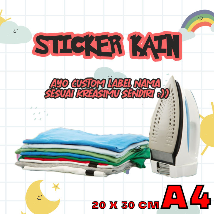 Stiker kain / Label baju SEHARI JADI - isi 100pcs | Lazada Indonesia
