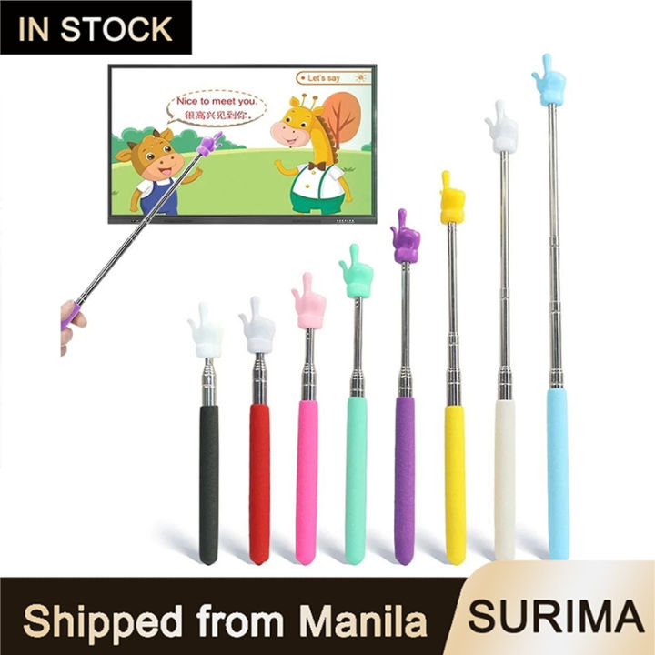 Telescopic Teachers Pointer Rod Finger Design Retractable Teaching ...