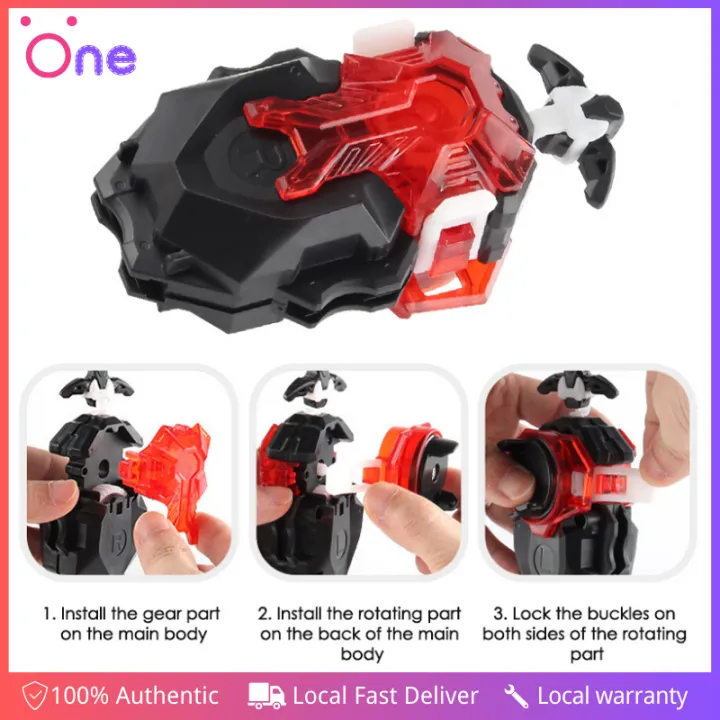 Beyblade Burst B-184 Gray Black String Launcher Dynamite LR Left Right ...