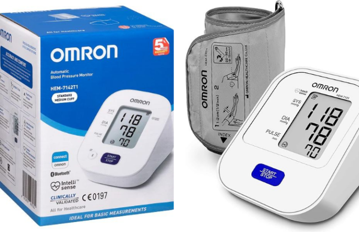 OMRON HEM 7121 Automatic Blood Pressure Monitor WITH BATTERIES 100% ...