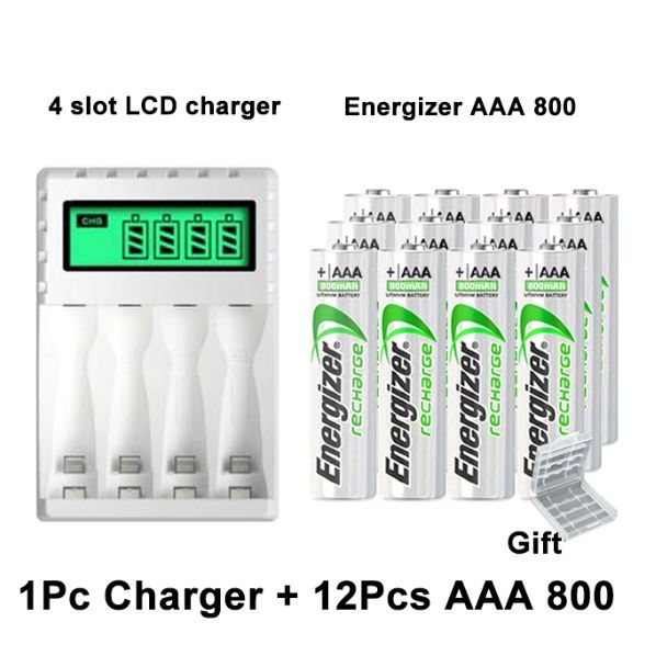Universal USB LCD Display Smart Intelligent Battery Charger 4 Slots ...