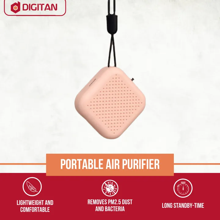 Anion Mini Air Purifier Hanging Necklace Portable Lightweight Built-in ...