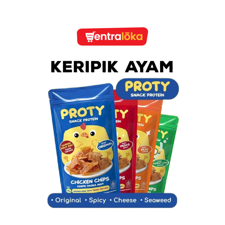 Proty - Keripik Daging Ayam / Chicken Chips 18g | Lazada Indonesia