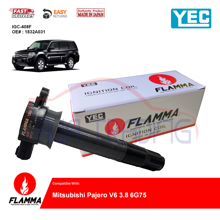 YEC FLAMMA Ignition Coil IGC-408F Mitsubishi Pajero V6 3.8 6G75 ...