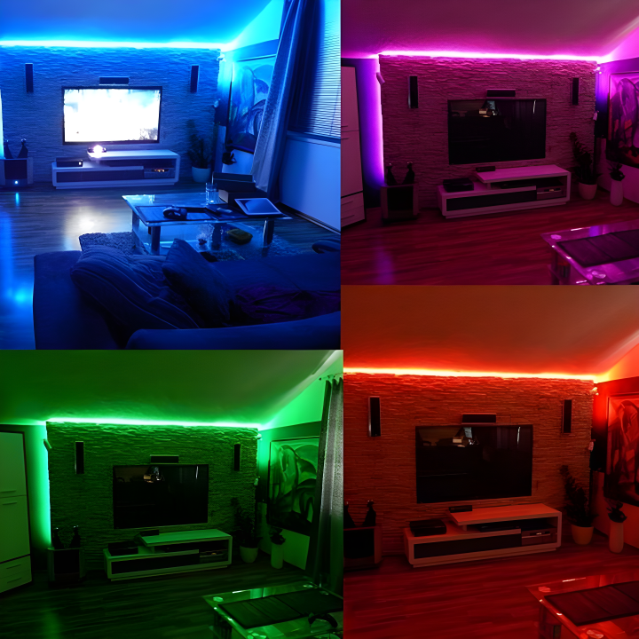 Lampu Tidur Kamar Aesthetic Viral Tempel dinding LED Strip 5 - 10 meter ...