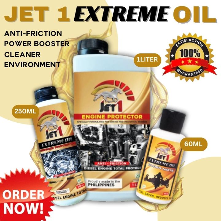 TOS - Jet 1 Extreme Oil Engine Protector Additive Oil Enhancer Power ...