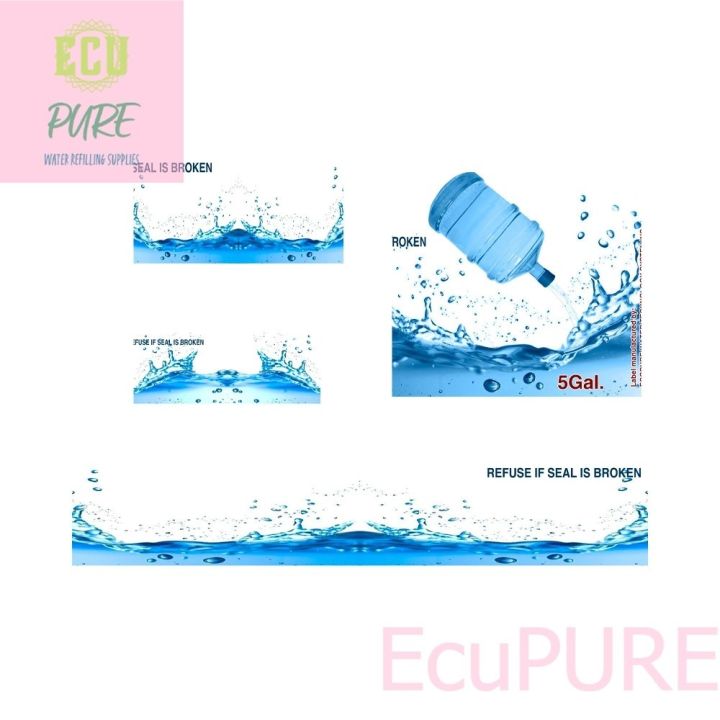 EcuPure CAP SEAL with Design For SLIM and ROUND 5 Gallon Container BEST ...