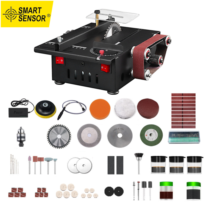 [FBL]Smart Sensor 300W Mini Bench Saw And Belt Sander With Extension ...