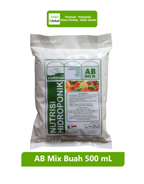 Nutrisi Hidroponik AB Mix Buah 500 ml | Lazada Indonesia