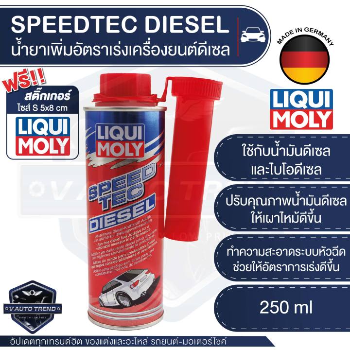 LIQUI MOLY Speed Tec Diesel ขนาด 250 ml. น้ำยาเพิ่มอัตราเร่ง เครื่องยนต์ ดีเซล ใช้กับน้ำมัน ...