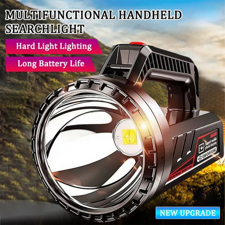 Multifunctional flashlight Rechargeable USB torch light powerful tourch ...
