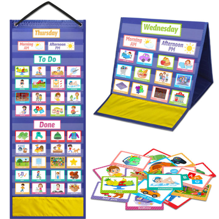 Visual Timetable 132 PECS Cards Weekly Behaviour Charts for Children ...
