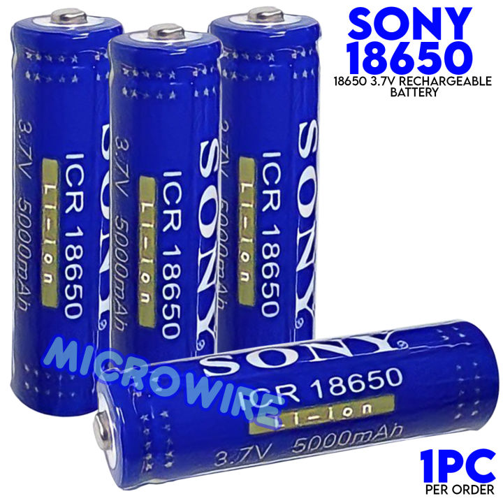 SONY 18650 Rechargeable Battery 3.7V Heavy Duty | Lazada PH
