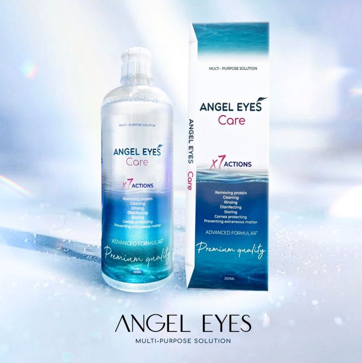 CHÍNH HÃNG - Nước ngâm lens Angel Eyes chai lớn 360ml, dung vệ sinh và ...