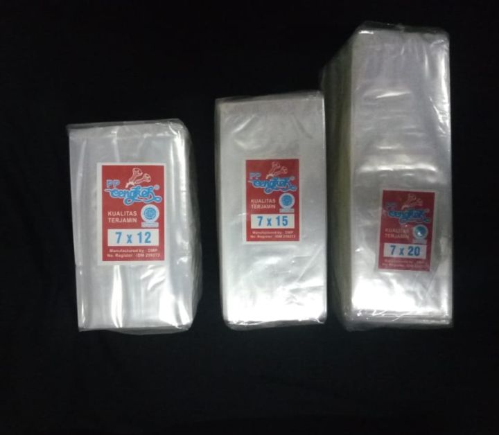 Plastik PP, plastik bening, plastik bungkus makanan dan barang ukuran 7 ...