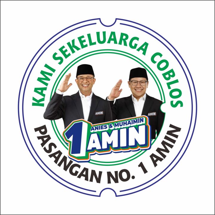 STIKER VINYL PILPRES / PEMILU 2024 / AMIN / ANIES MUHAIMIN | Lazada ...