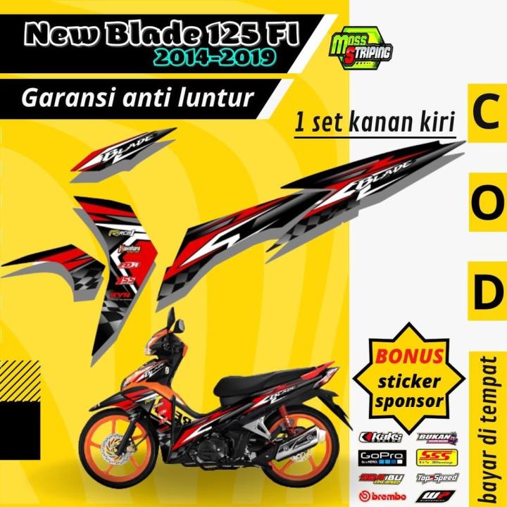 Striping Stiker Lis decal NEW BLADE 125 FI R 2014 2015 2016 2017 2018 ...