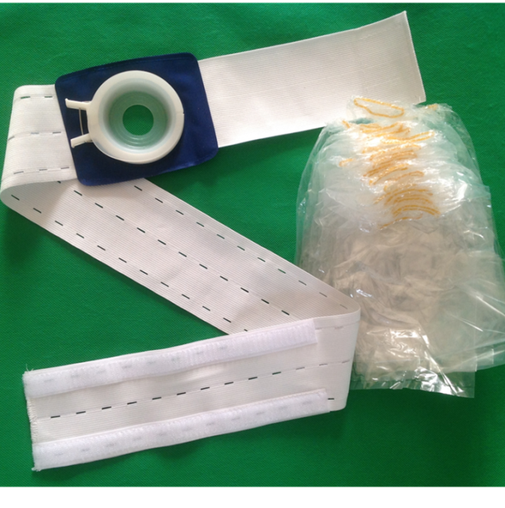 คุณภาพสูงทางการแพทย์8ซม. กว้างยาง Band เข็มขัด160Pcs Ostomy กระเป๋าทิ้ง ...