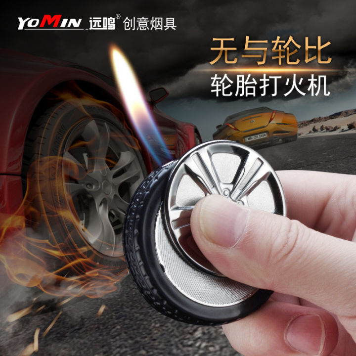 MY110 Soft Flame Lighter Creative Inflatable Wheel Tyer Shape ...