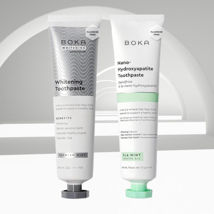 Boka Fluoride Free Toothpaste Nano Hydroxyapatite, Helps Remineralize ...