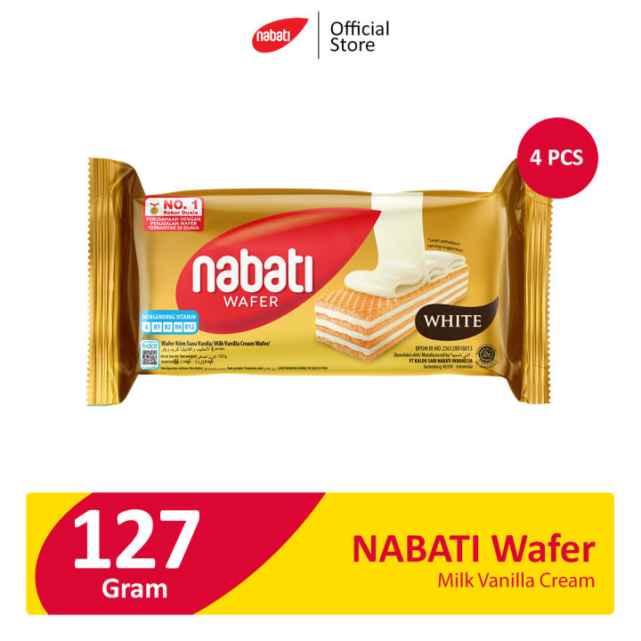 NABATI Wafer Milk Vanilla Cream 122g - 4 Pcs | Lazada Indonesia