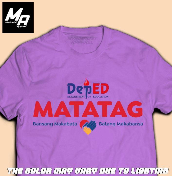 Deped Matatag Front Only Minimalist Graphic Print Tshirt for ADULT ...