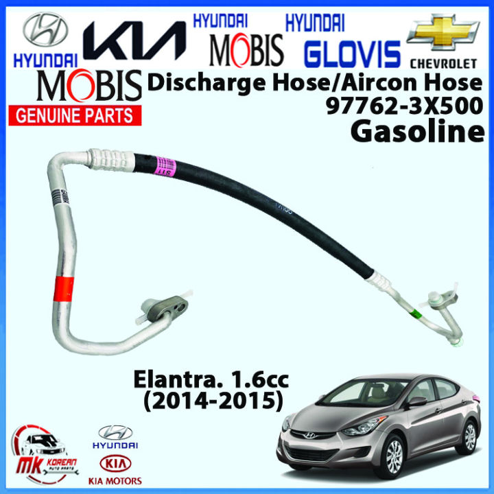 [GENUINE] Discharge Hose/Aircon Hose for Elantra(2014-2015. 1.6cc). Gasoline. 97762-3X500 ...