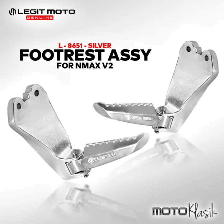 LEGITMOTO GENUINE YAMAHA NMAX ALLOY FOOTREST ASSY W/ BRACKET / YAMAHA ...