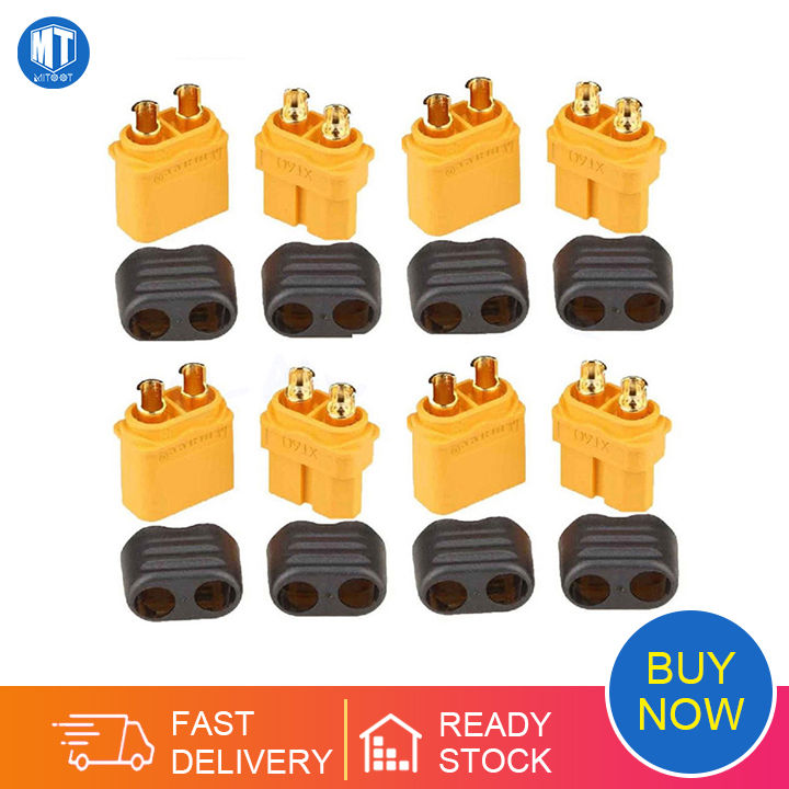 10 X Amass XT60 + ปลั๊ก XT60H พร้อมปลอกที่อยู่อาศัย5ชาย5หญิง (5คู่) สำหรับ Rc Lipo Batterys Rc ...