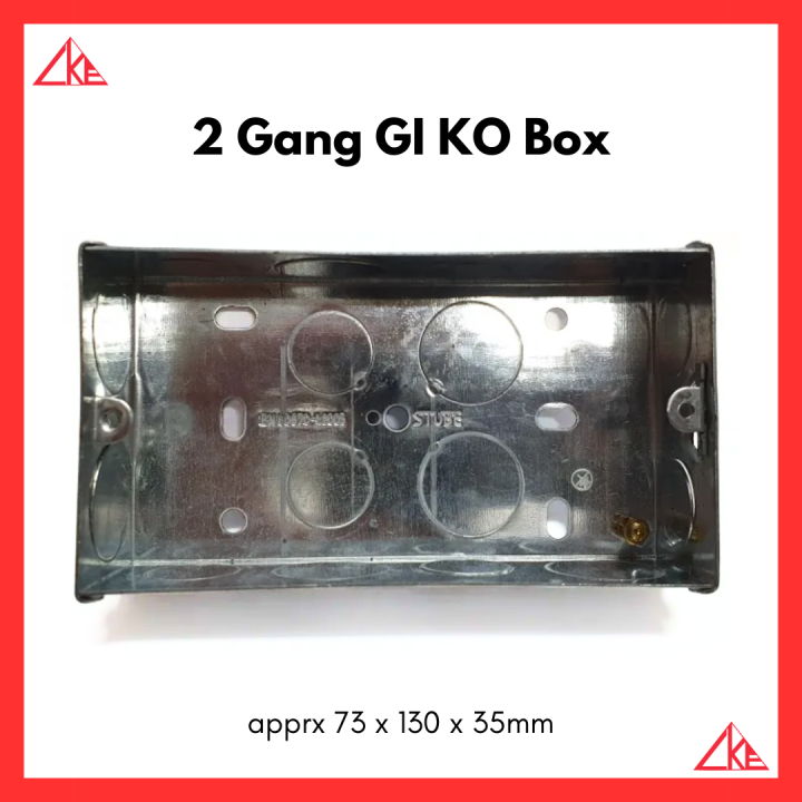 2 Gang GI KO Box | Lazada Singapore