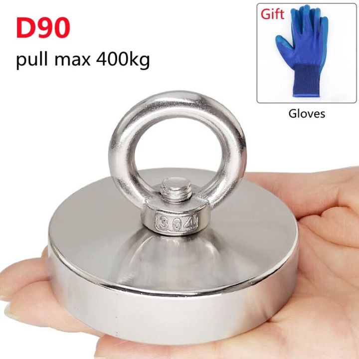 Search Magnet 400KG Ultra Strong Fishing Magnets Super Powerful Rare ...