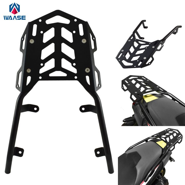 Black Motorcycle Rear Carrier Plate Luggage Rack Cargo Shelf Carry Top ...