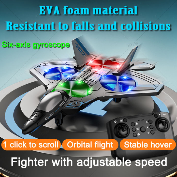 【EVA Foam】 RC Drone Remote Control Airplane 2.4G Remote Control Fighter ...