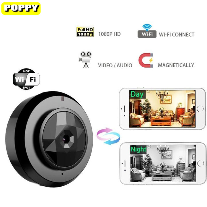 1080P HD Webcam Mini wireless outdoor Camcorder hidden camera spy ...