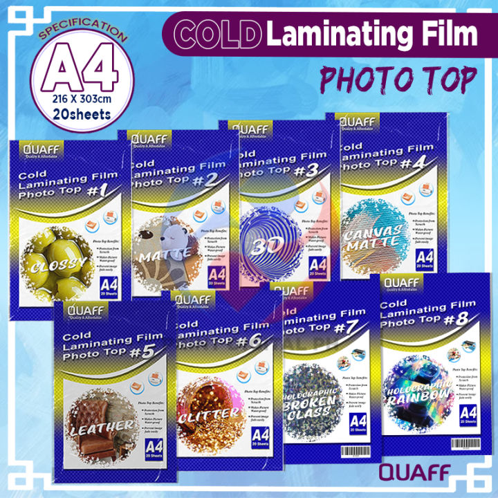 Print Digital QUAFF Photo Top A4 Size 80micron (20 sheets) | Lazada PH